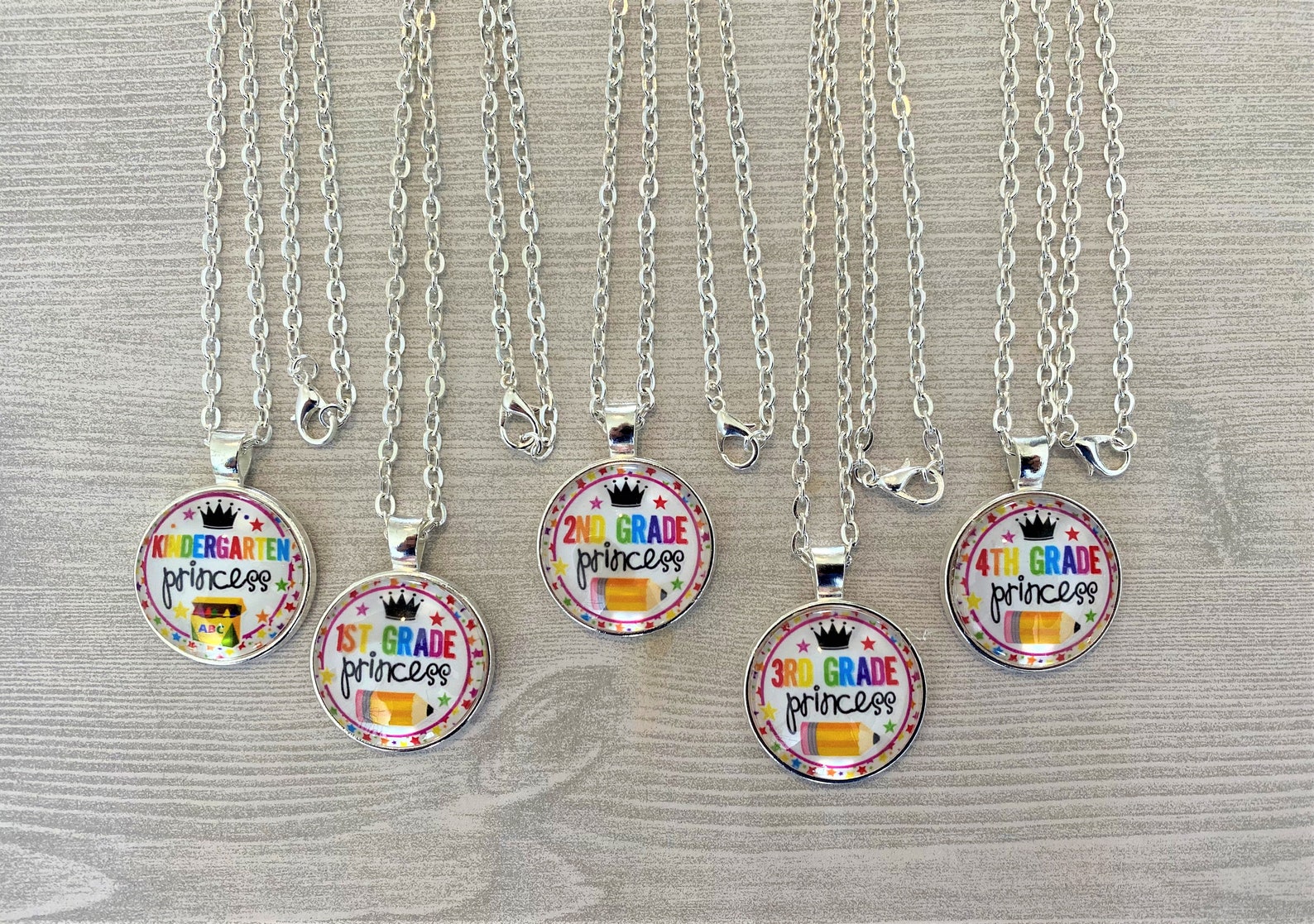 Back to School NecklaceFirst Day of SchoolKindergarten1st | Etsy