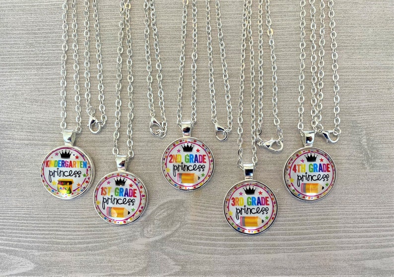 Back to School Necklace,first Day of School,kindergarten,1st Grade,2nd ...