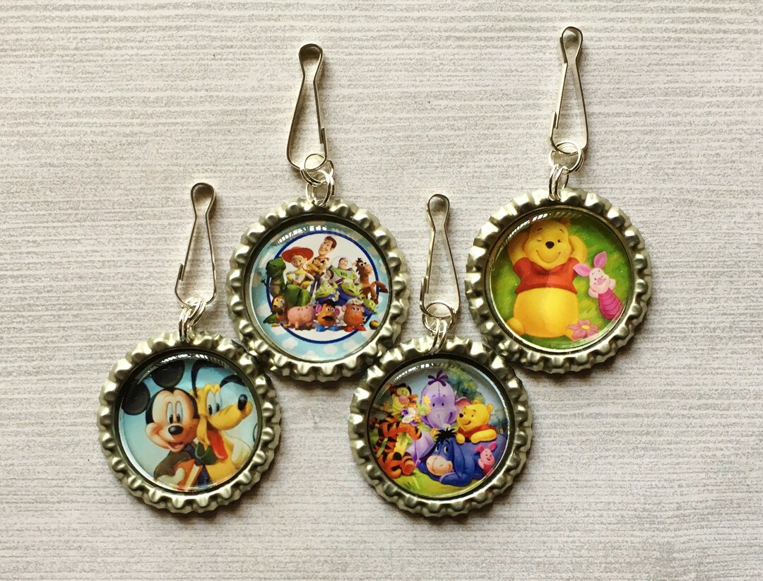 Zipper Pulls,zipper Pull Charms,toy Story,mickey Mouse and Pluto,winnie ...