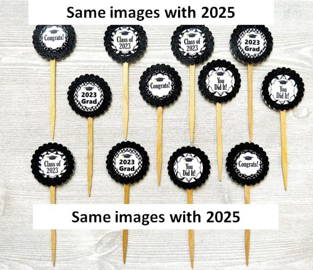 Graduation Cupcake Toppers,graduation,cupcake Toppers,graduation 2025 ...