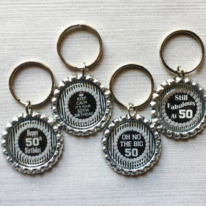 Keychain,key Ring,50th Birthday,happy 50th Birthday,key Chain,keyring ...