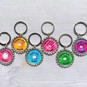 Donut Keychain,donuts,key Ring,personalized,key Chain,bottle Cap,gift ...