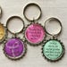 Keychain,key Ring,inspirational Quotes,key Chain,keyring,bottlecap ...