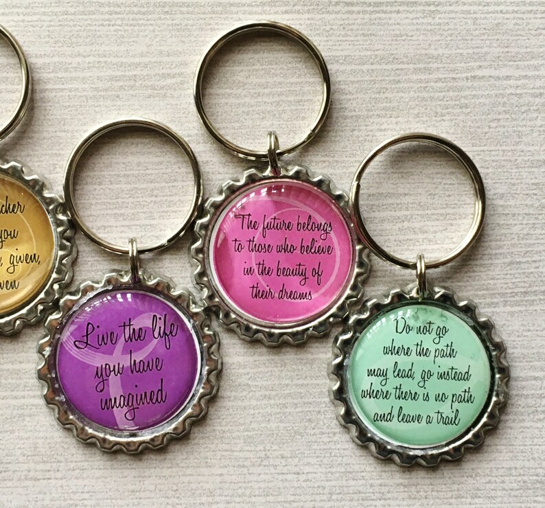 Keychainkey Ringinspirational Quoteskey | Etsy