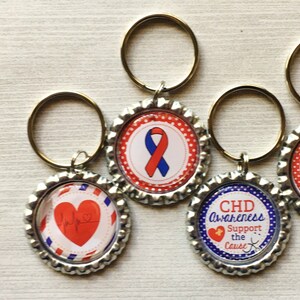 Keychain,key Ring,congenital Heart Disease,chd,key Chain,keyring,bottle ...