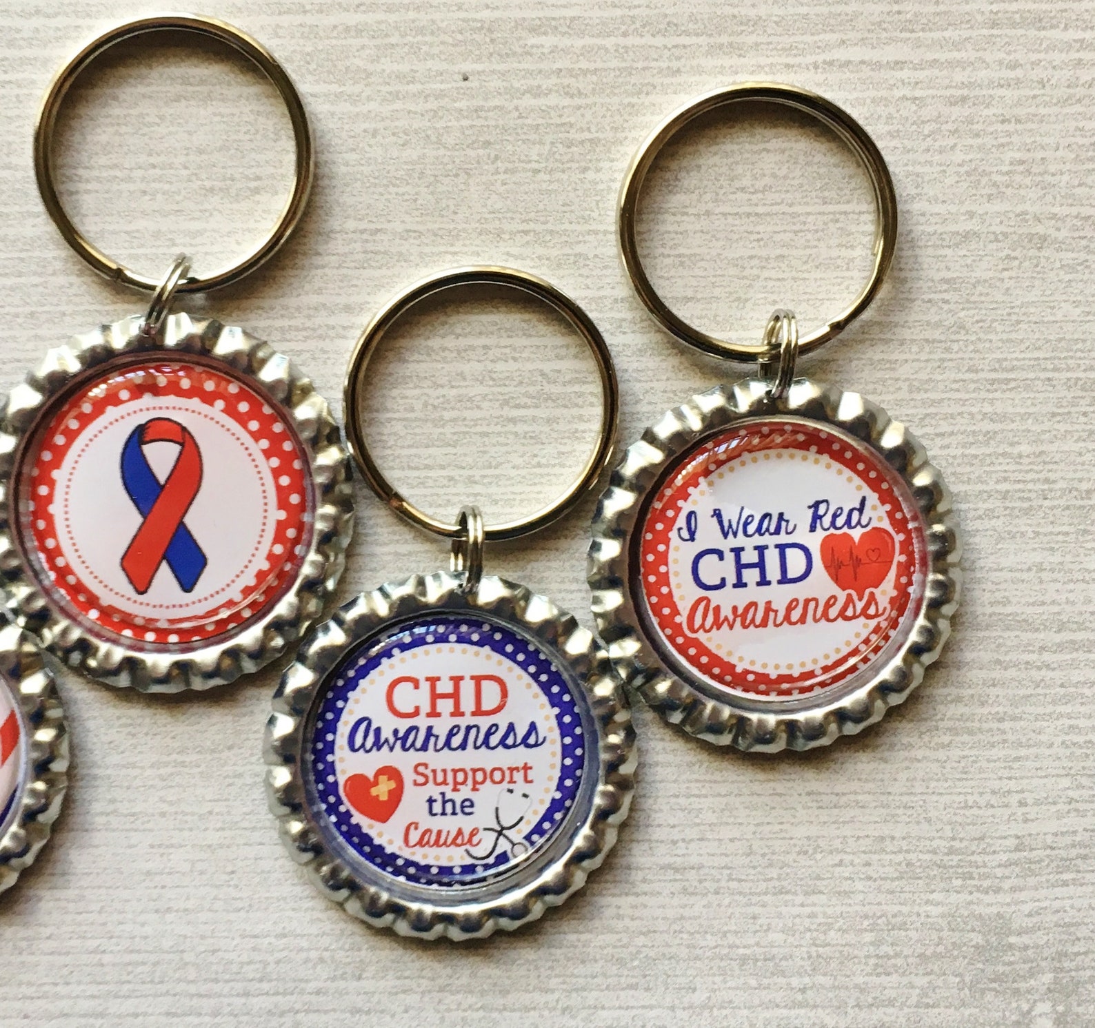 Keychainkey Ringcongenital Heart Diseasechdkey | Etsy