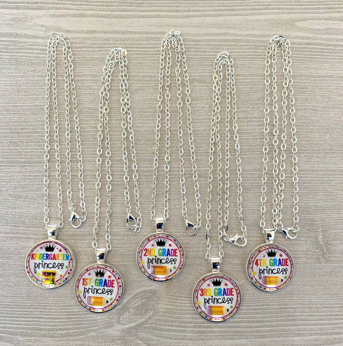 Back to School NecklaceFirst Day of SchoolKindergarten1st | Etsy