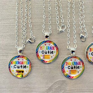 Back to School Necklace,first Day of School,kindergarten,1st Grade,2nd ...