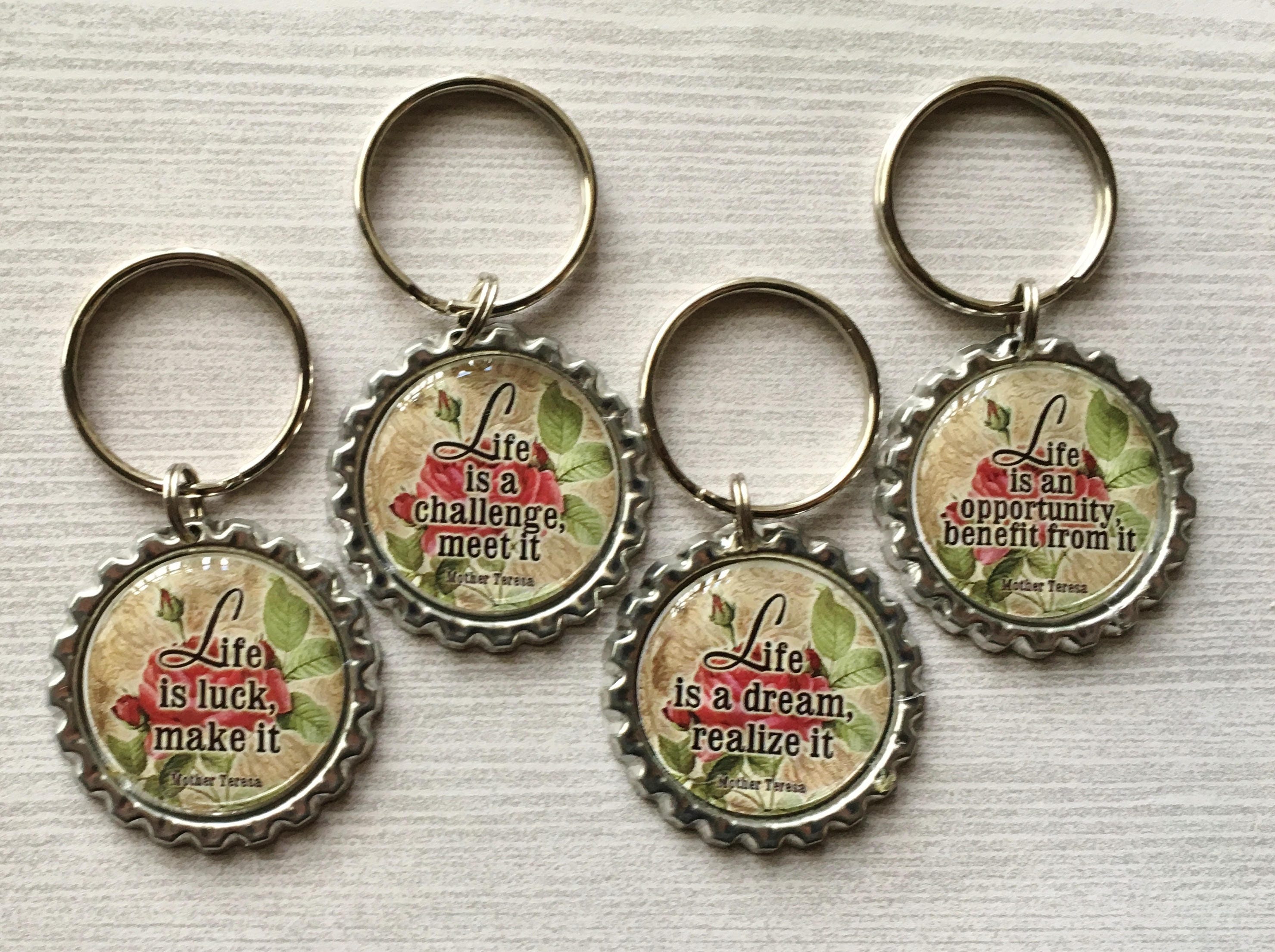 Keychainkey Ringinspirational Quoteskey | Etsy