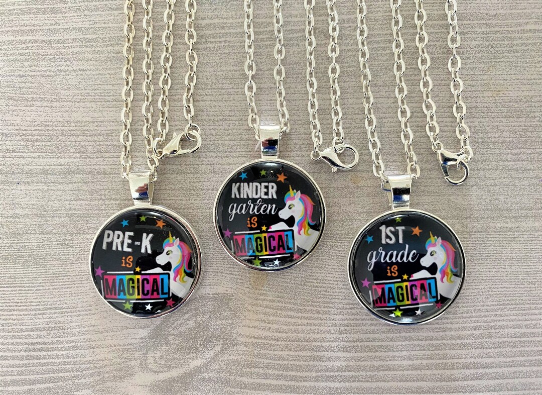 Back to School Necklace,first Day of School,pre-k,kindergarten,first ...