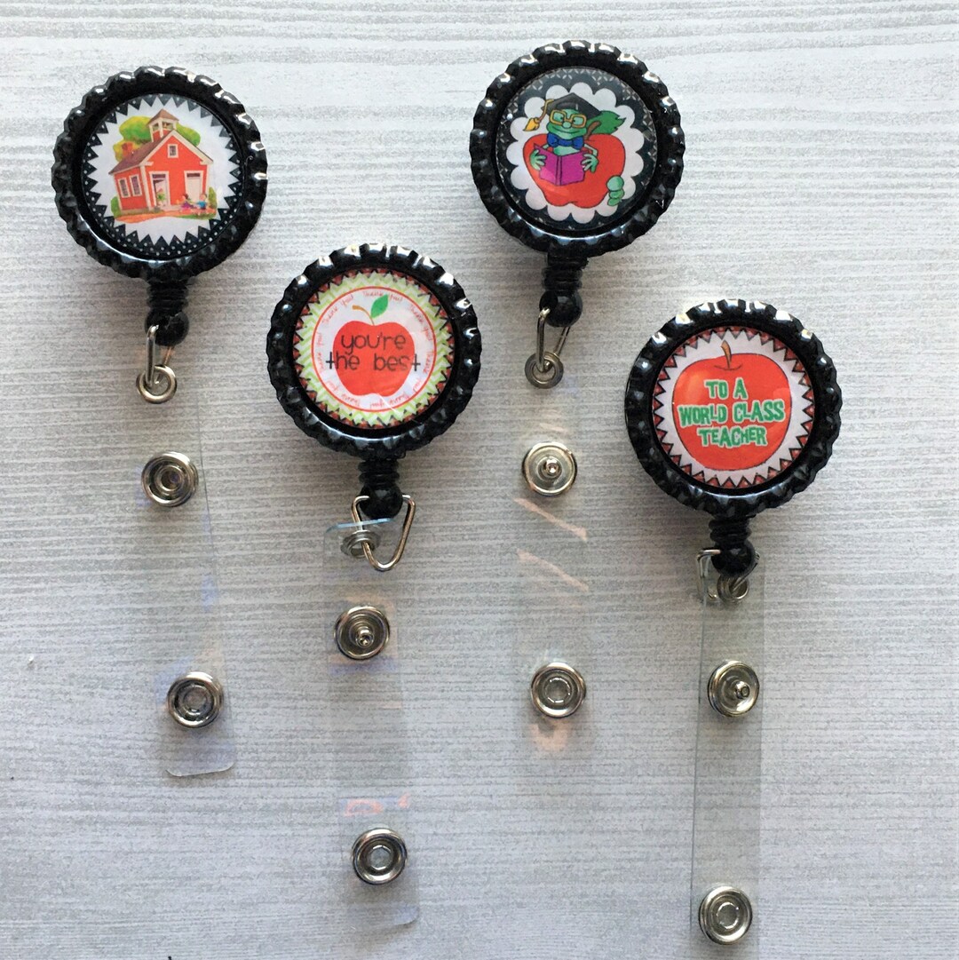 School Themed Retractable Badge Reel,retractable Badge Reel,badge ...