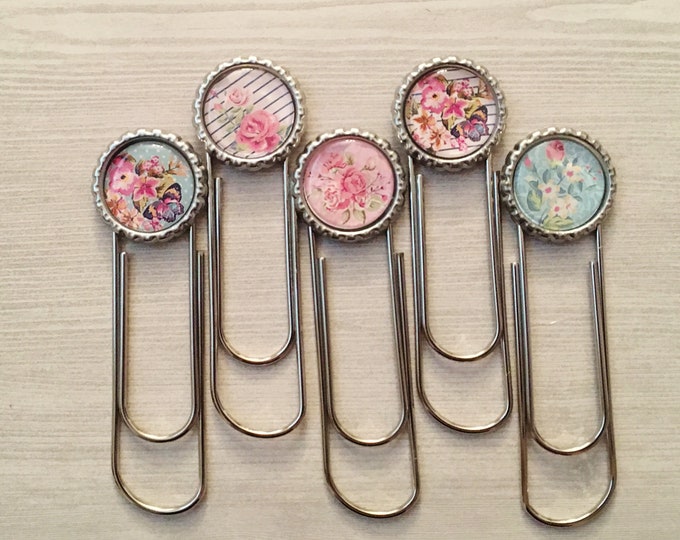 Daisy Planner Clips, Flower Paper Clips, Flower Planner Clips, Gold ...