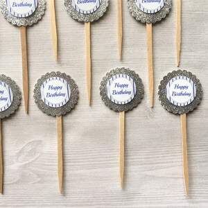 Birthday Cupcake Toppers,birthday,cupcake Toppers,happy Birthday,set of ...
