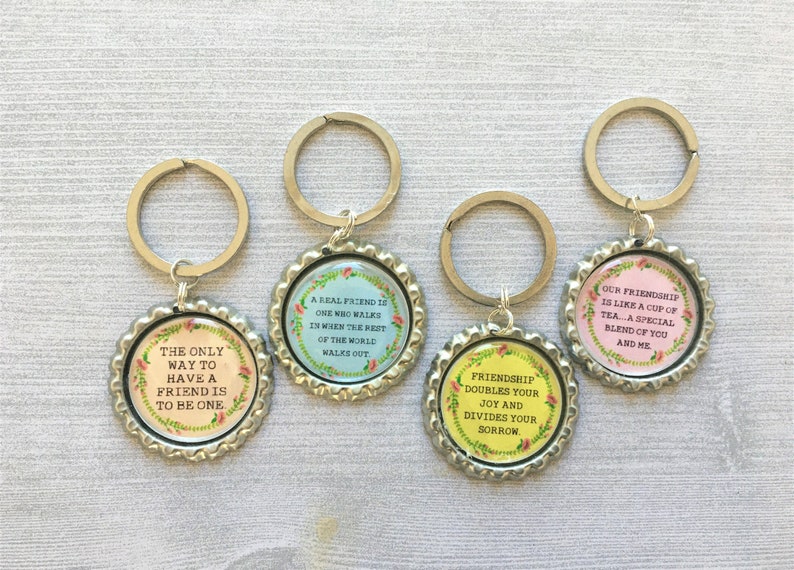 Friend Keychainkey Ringfriendshipfriendkey - Etsy