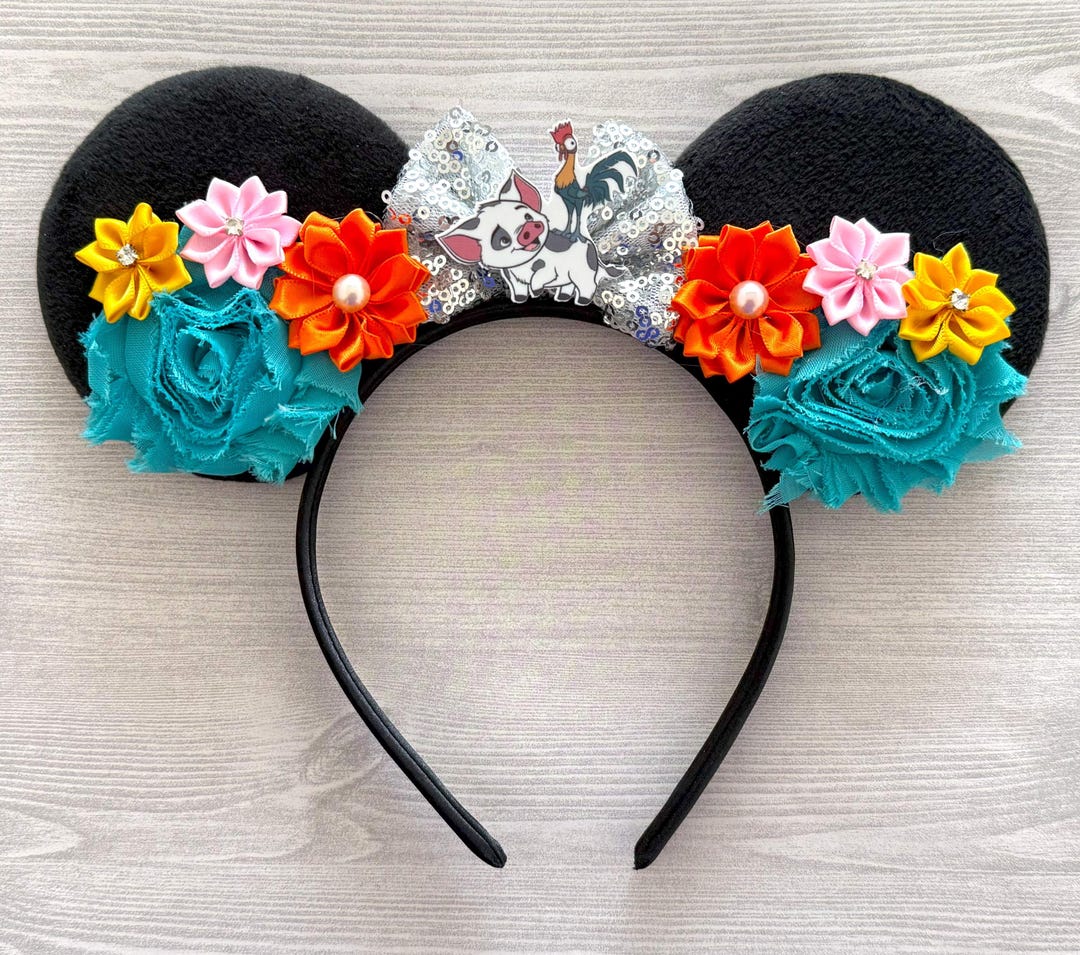 Pua and Heihei Ears,moana Mouse Ears,mouse Ears,moana,minnie Mouse Ears ...