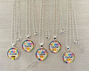 Back to School Preschool Rocks Personalized Necklace - Etsy