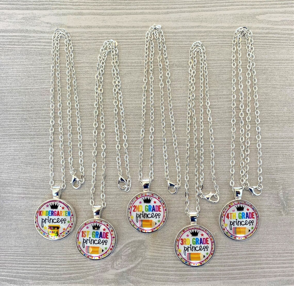 Back to School Necklace,first Day of School,kindergarten,1st Grade,2nd ...