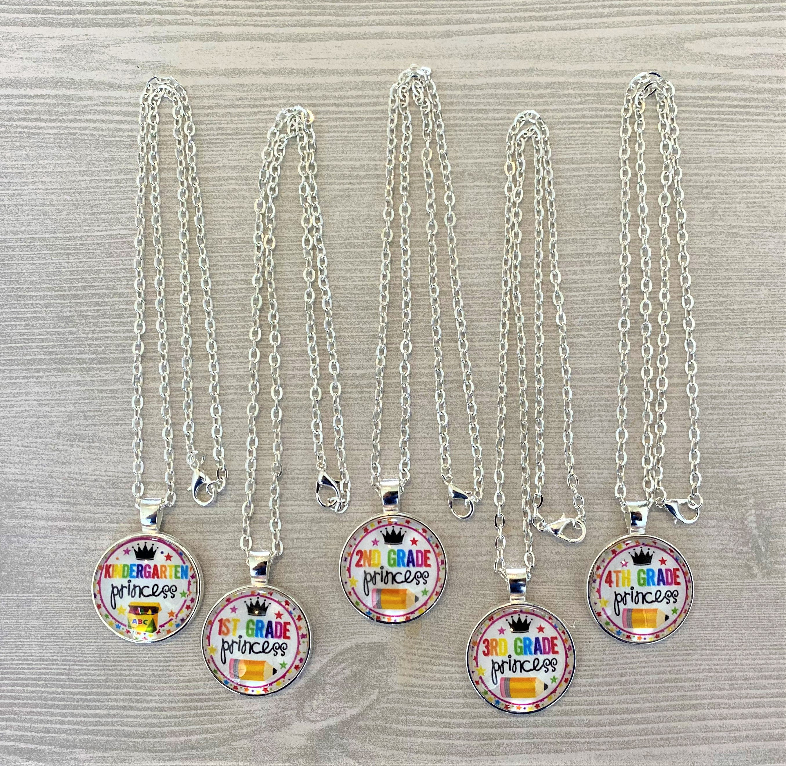 Back to School Necklace,first Day of School,kindergarten,1st Grade,2nd ...