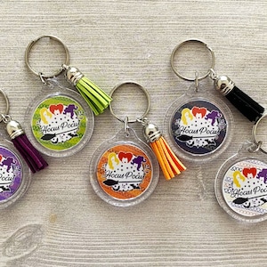 Hocus Pocus Keychain,hocus Pocus Key Ring,hocus Pocus,keychain,key Ring ...