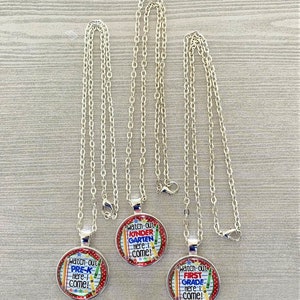 Back to School Necklace,first Day of School,back to School,necklace,pre ...