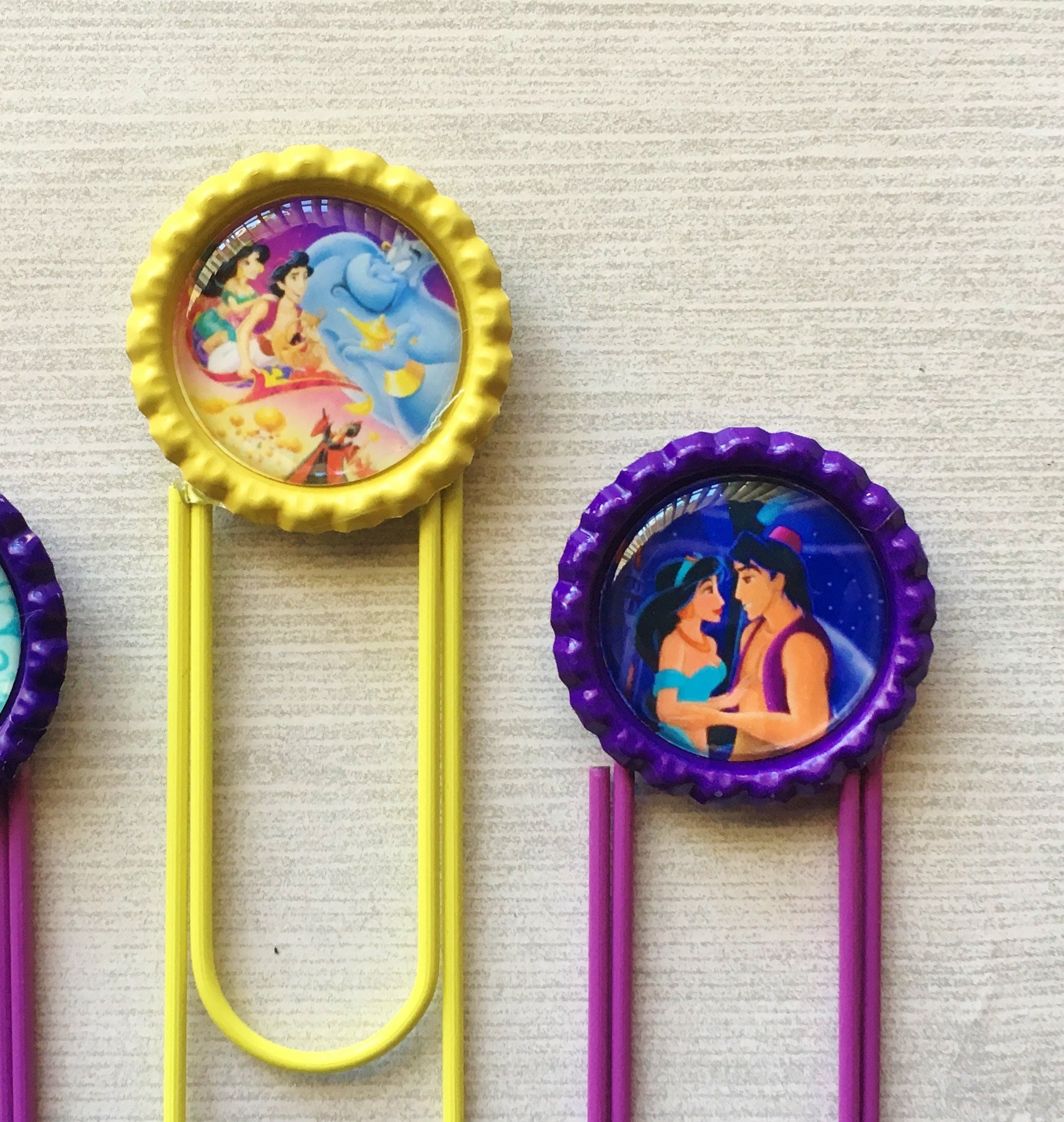 Planner Clip,bookmark,aladdin,princess Jasmine,4 Inch,jumbo Paper Clip ...