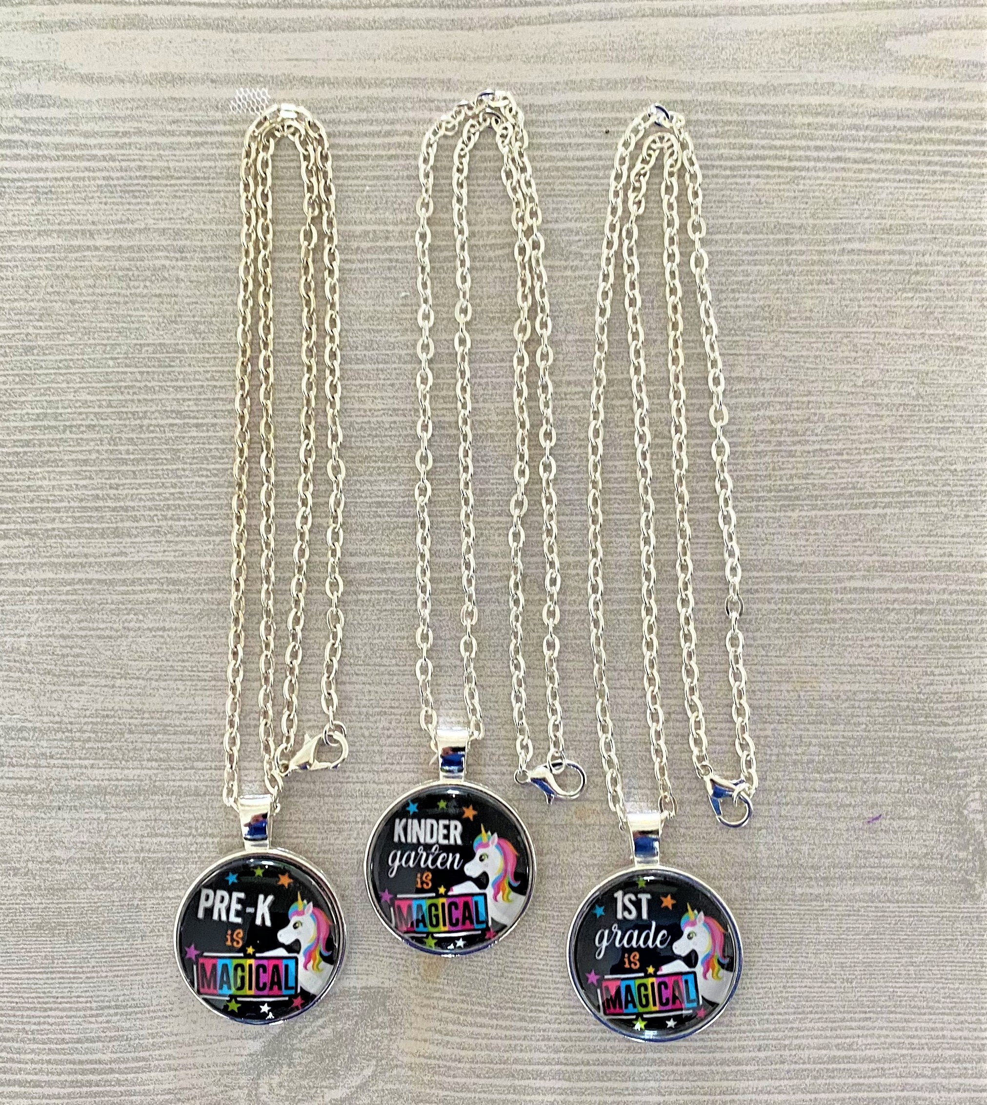 Back to School Necklace,first Day of School,pre-k,kindergarten,first ...