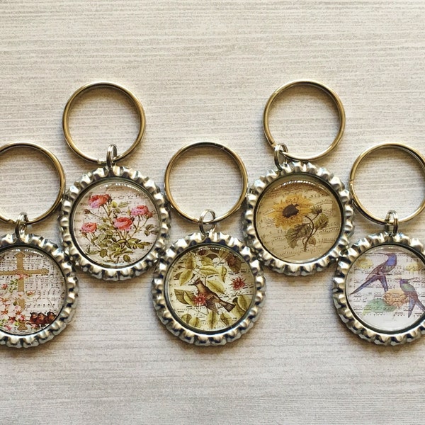 Bottle Cap Keychain - Etsy