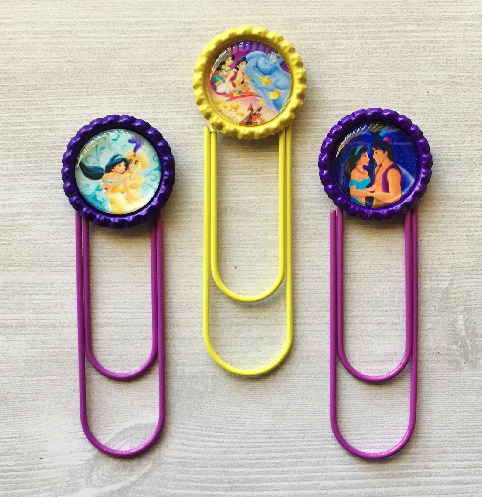 Planner Clip,bookmark,aladdin,princess Jasmine,4 Inch,jumbo Paper Clip ...