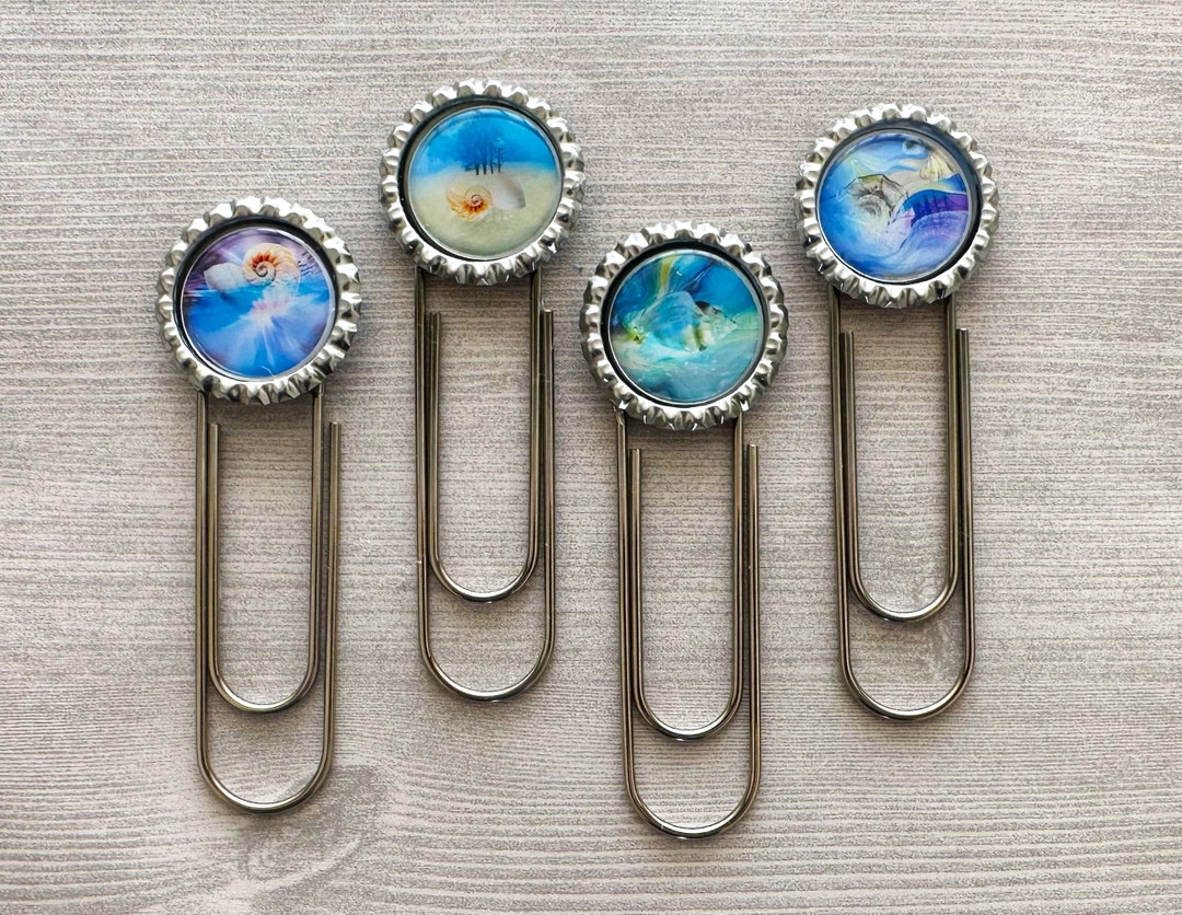 Planner Clip,bookmark,beach,ocean,shell,sea,sea Themed,4 Inch,jumbo ...