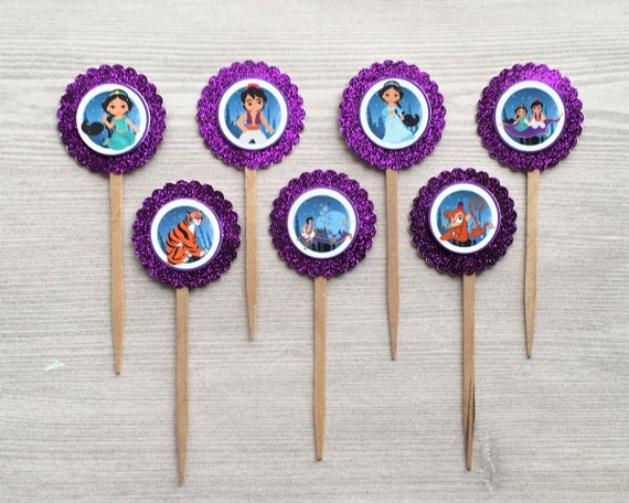 Aladdin Cupcake Toppersaladdincupcake Toppersset of - Etsy