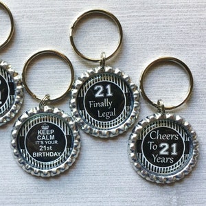 Keychain,key Ring,21st Birthday,happy 21st Birthday,key Chain,keyring ...
