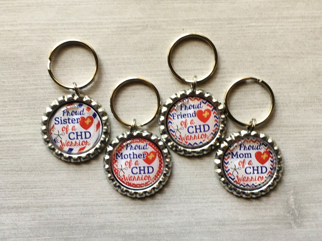 Keychain,key Ring,congenital Heart Disease,chd,key Chain,keyring,bottle ...