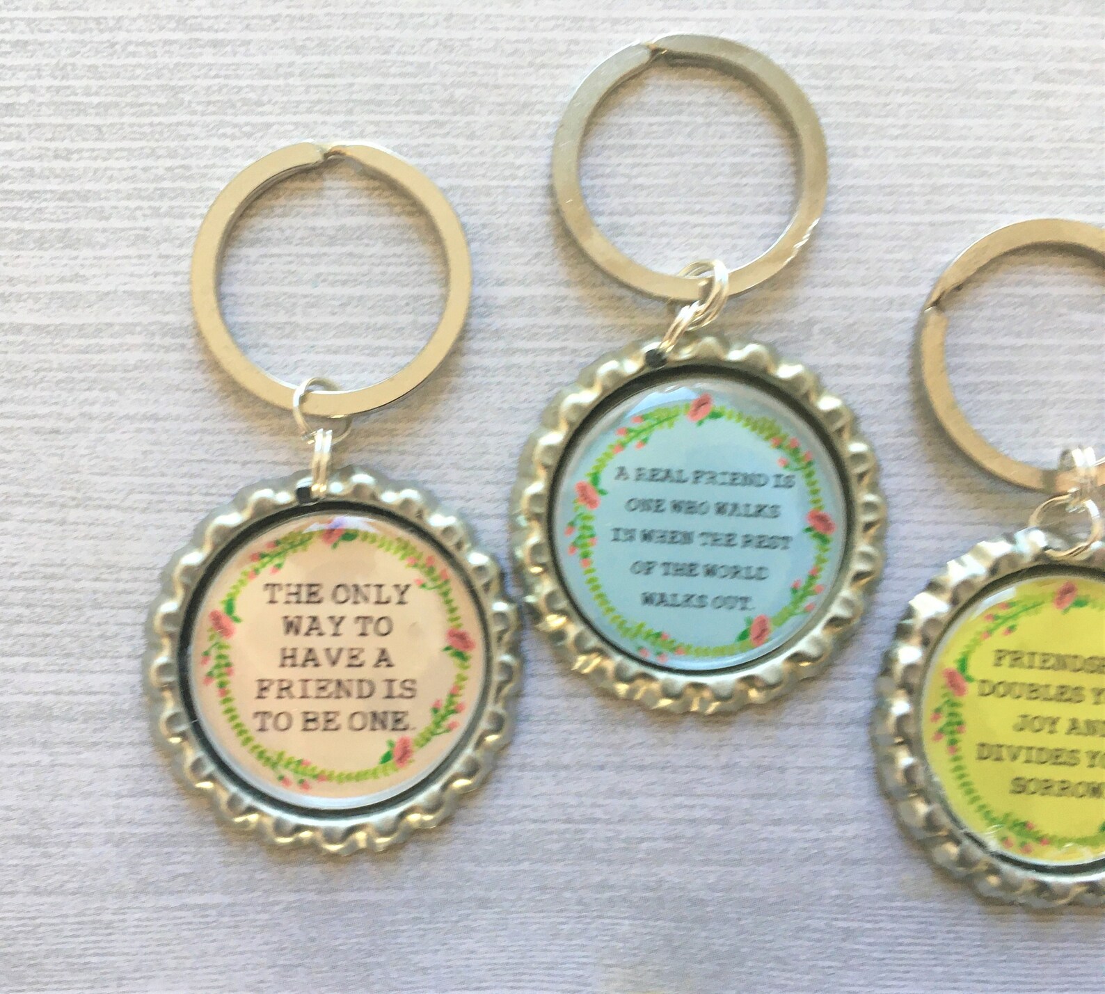 Friend Keychainkey Ringfriendshipfriendkey | Etsy