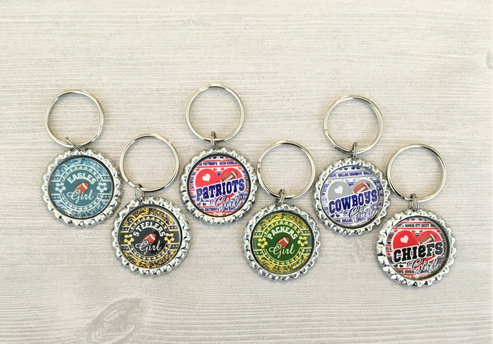Football Keychain,key Ring,football,eagles,steelers,patriots,packers ...