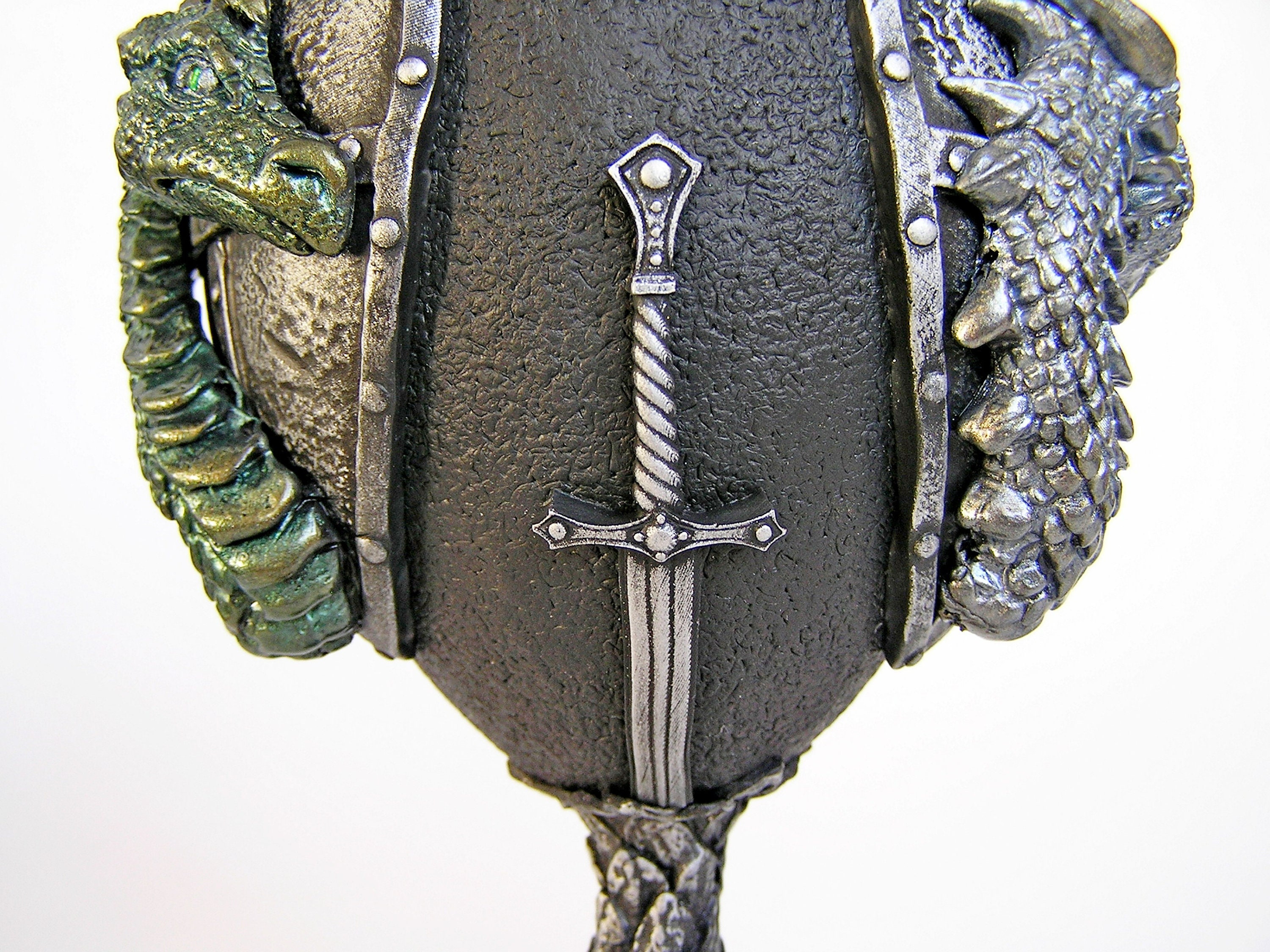 Goblet With Three Dragons, Red Dragon, Green Dragon, Silver Dragon ...