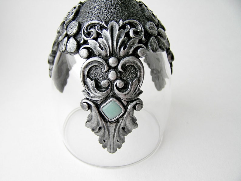 Antique Style Medieval Silver Goblets Decorated With Glass Stones ...