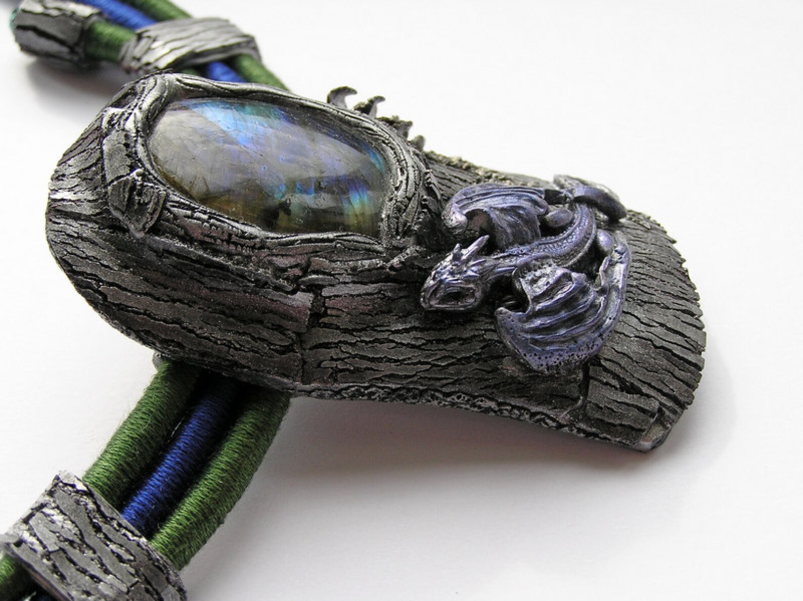 Dragon Jewelry Fantasy Necklace Dragon Keeper Natural Stone Labradorite ...