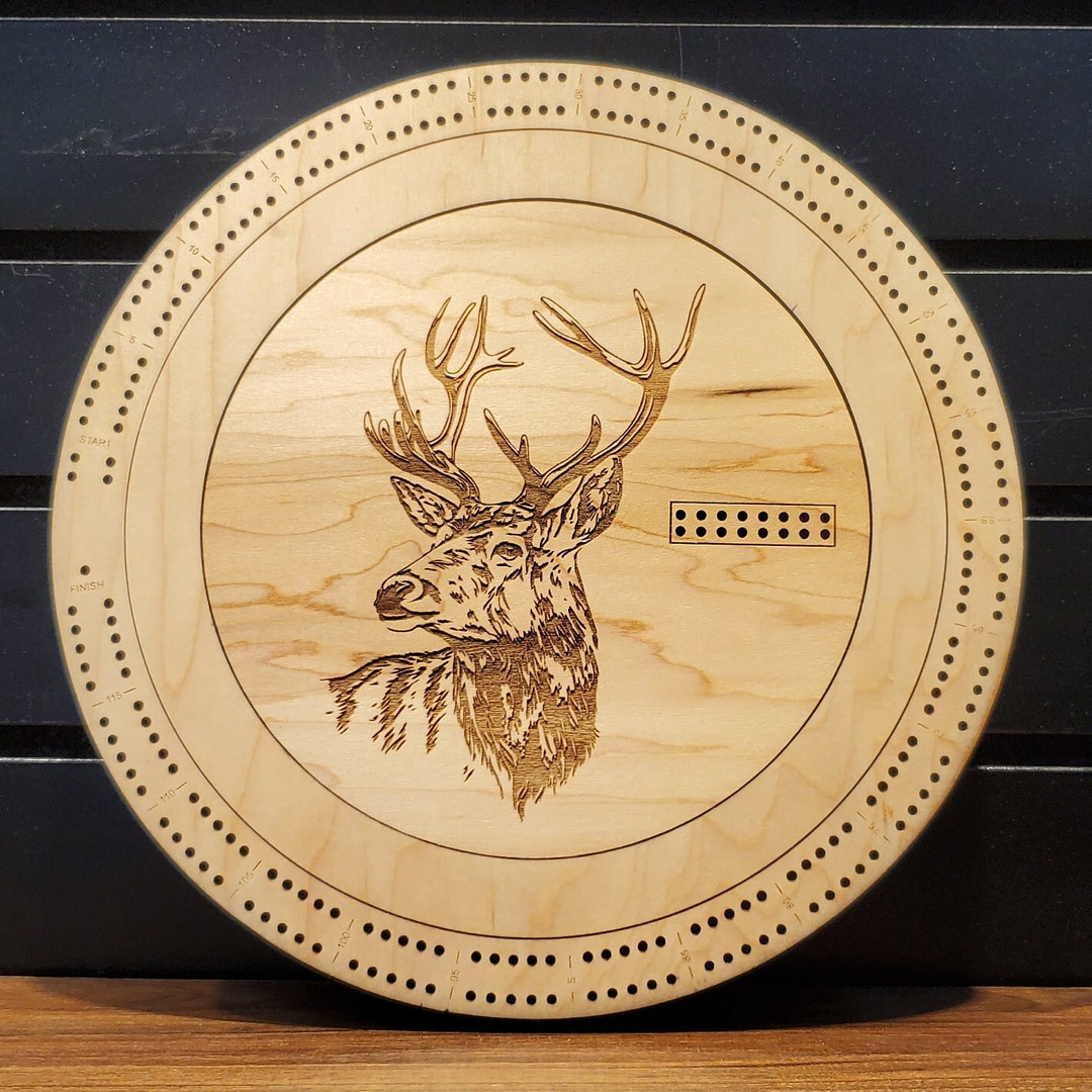 Whitetail Deer Cribbage Board - Etsy
