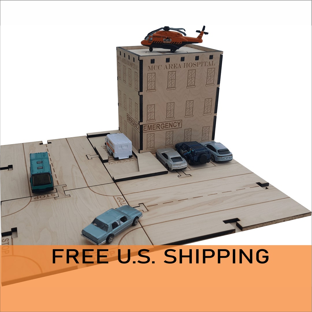 Hospital Building Kit DIY Matchbox Hotwheels Toy - Etsy