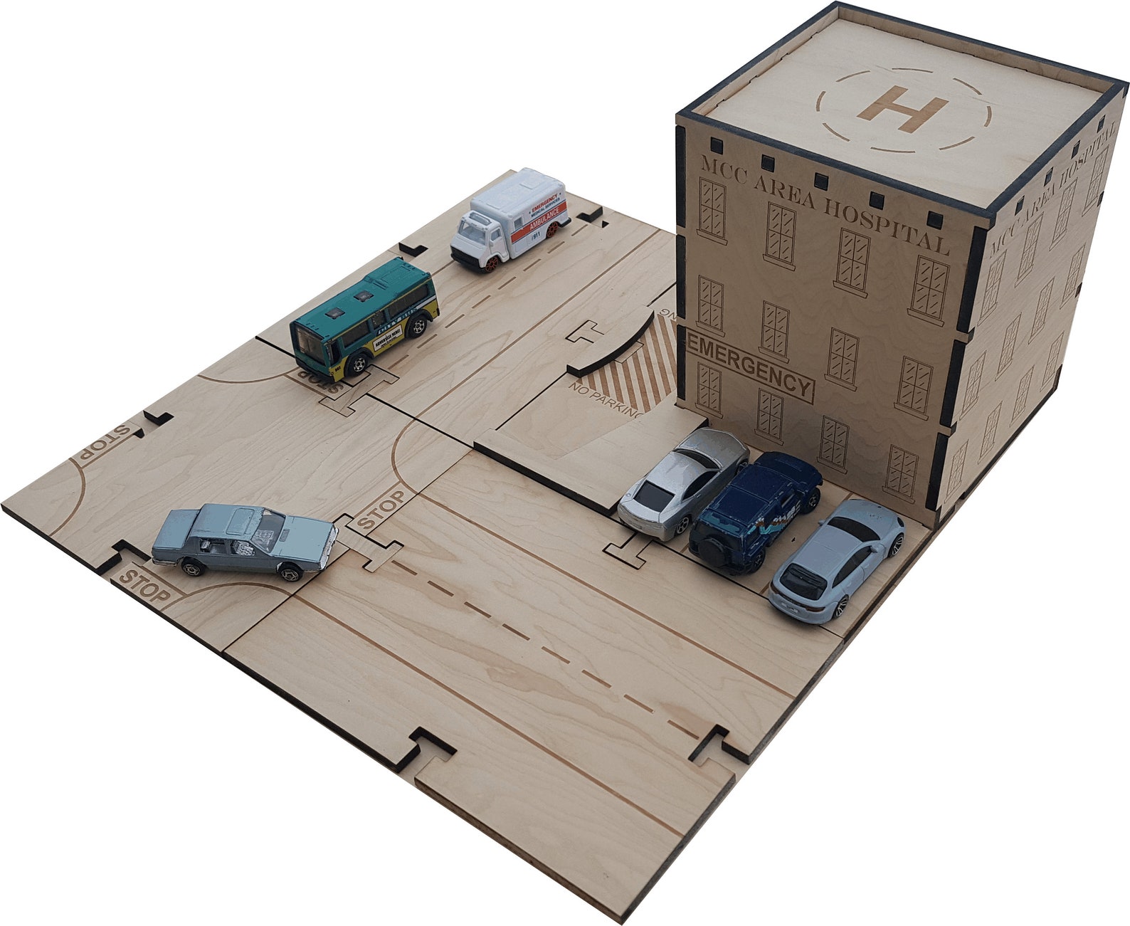 Hospital Building Kit DIY Matchbox Hotwheels Toy - Etsy