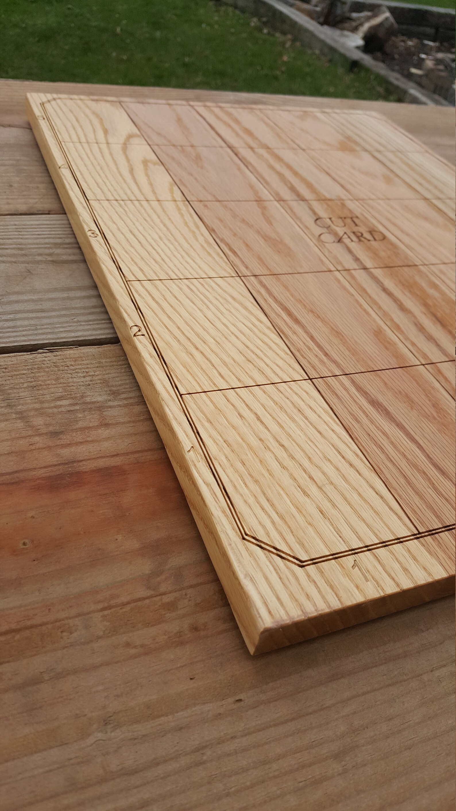Cross Crib Cribbage Oak Wood Game Board Etsy