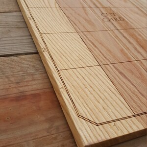 Cross Cribb Cribbage Oak Wood Game Board - Etsy