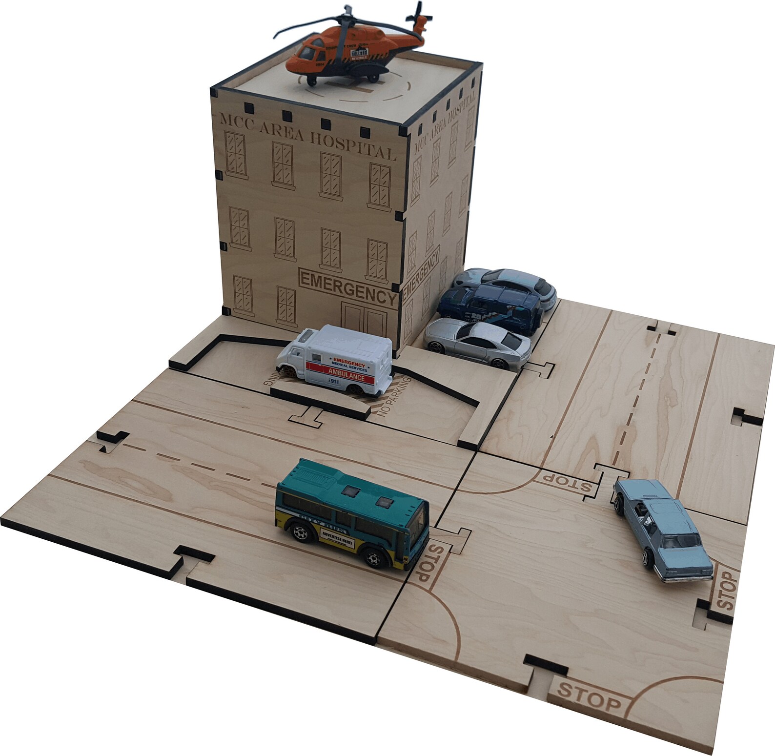 Hospital Building Kit DIY Matchbox Hotwheels Toy - Etsy