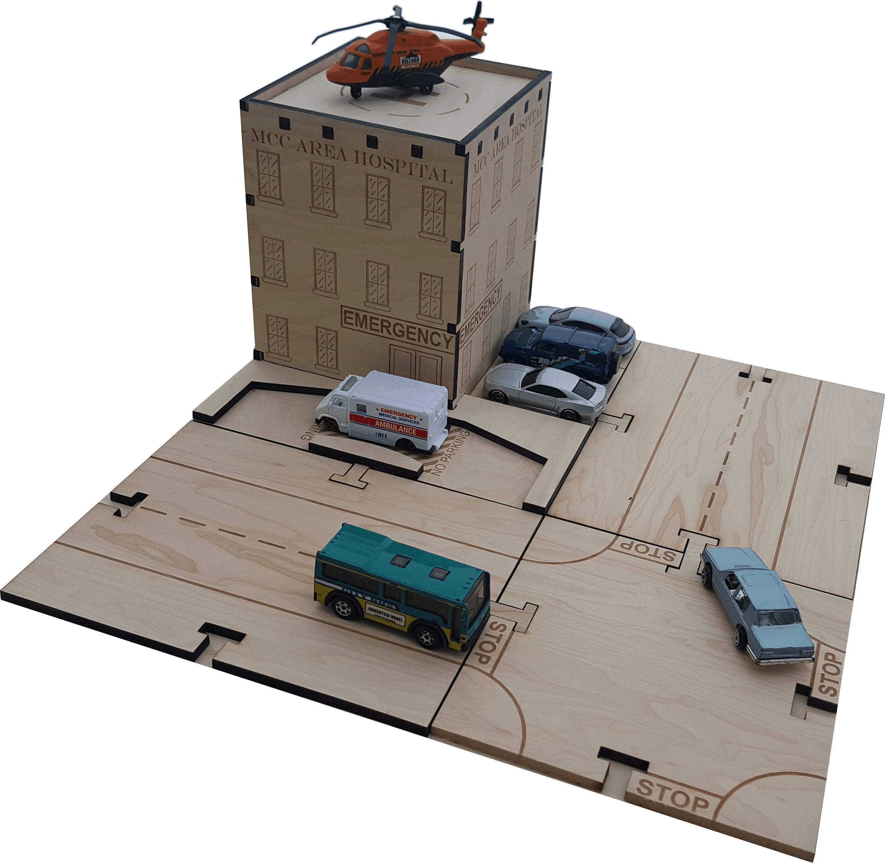 Hospital Building Kit DIY Matchbox Hotwheels Toy - Etsy