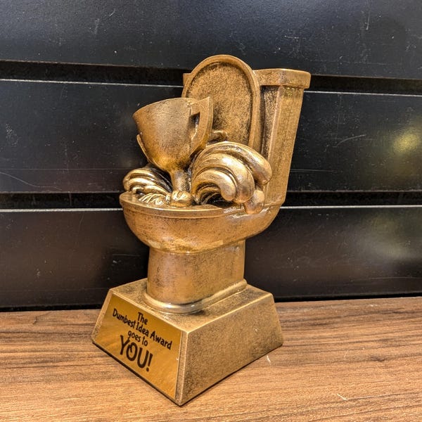 Stupid Award - Etsy