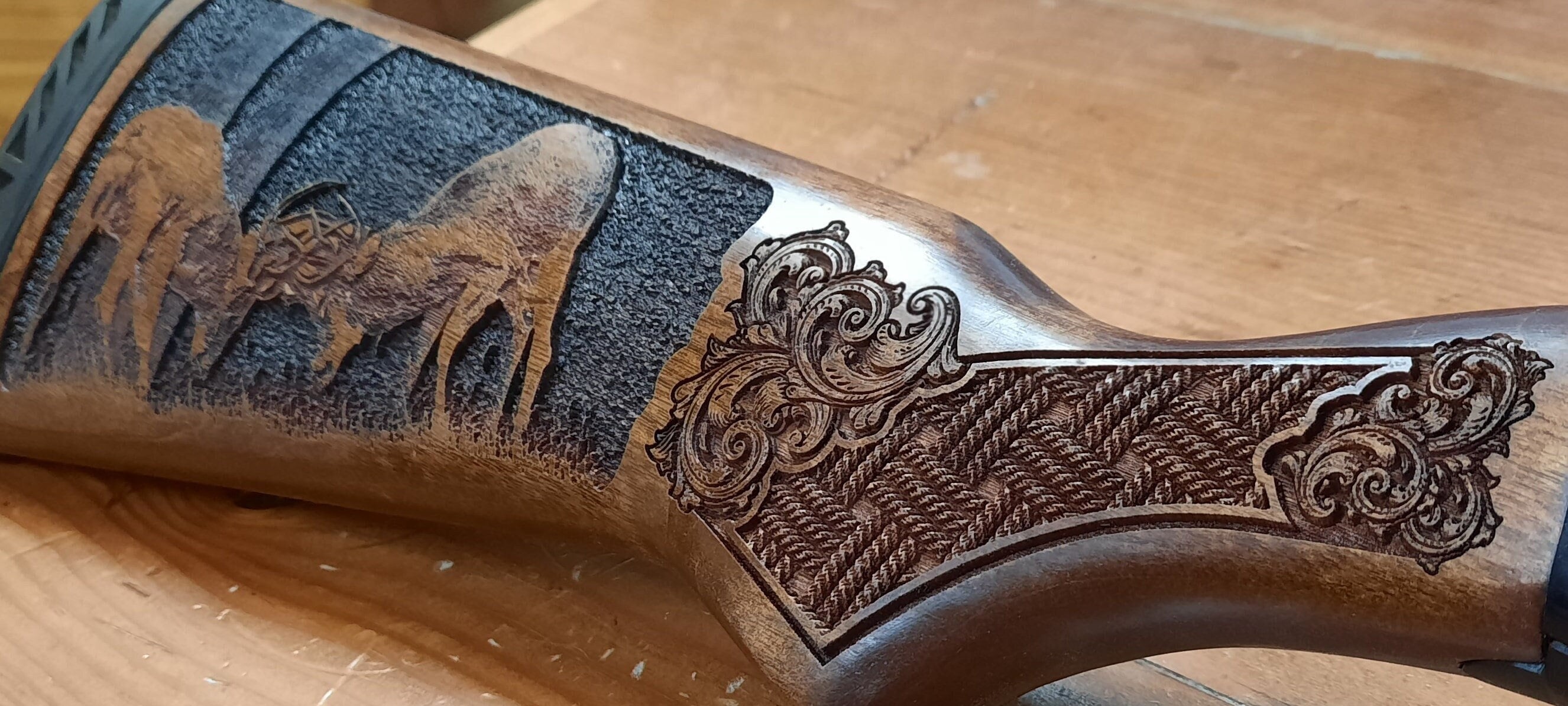 Custom Carved Gun Stocks