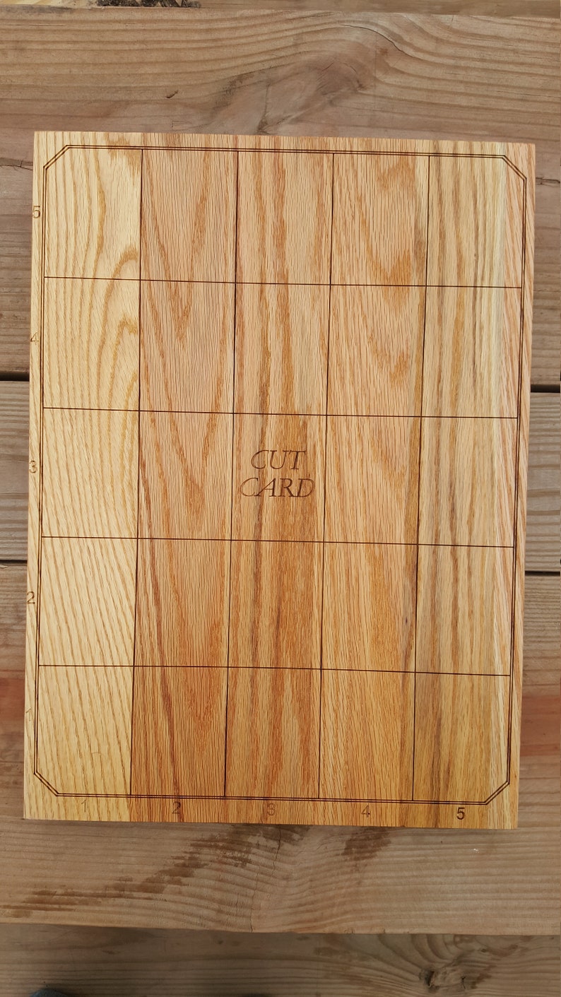 Cross Cribb Cribbage Oak Wood Game Board - Etsy