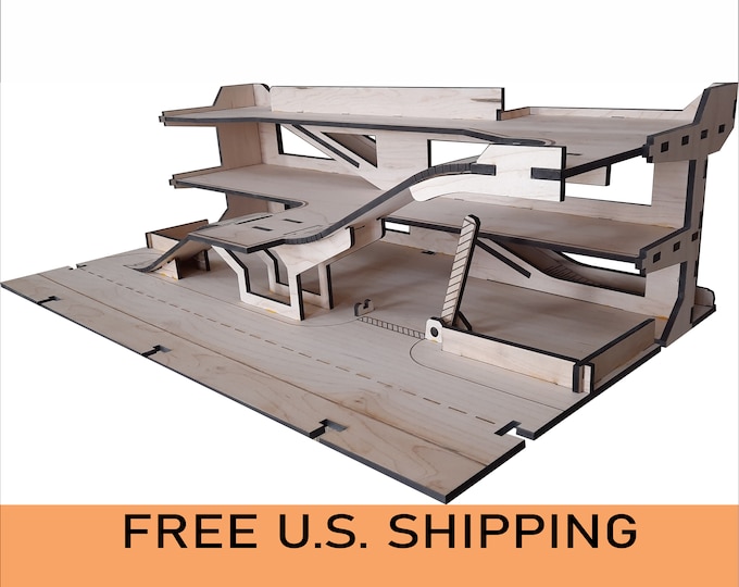 Parking Garage Building Kit DIY Matchbox Hotwheels Toy - My Car City ...