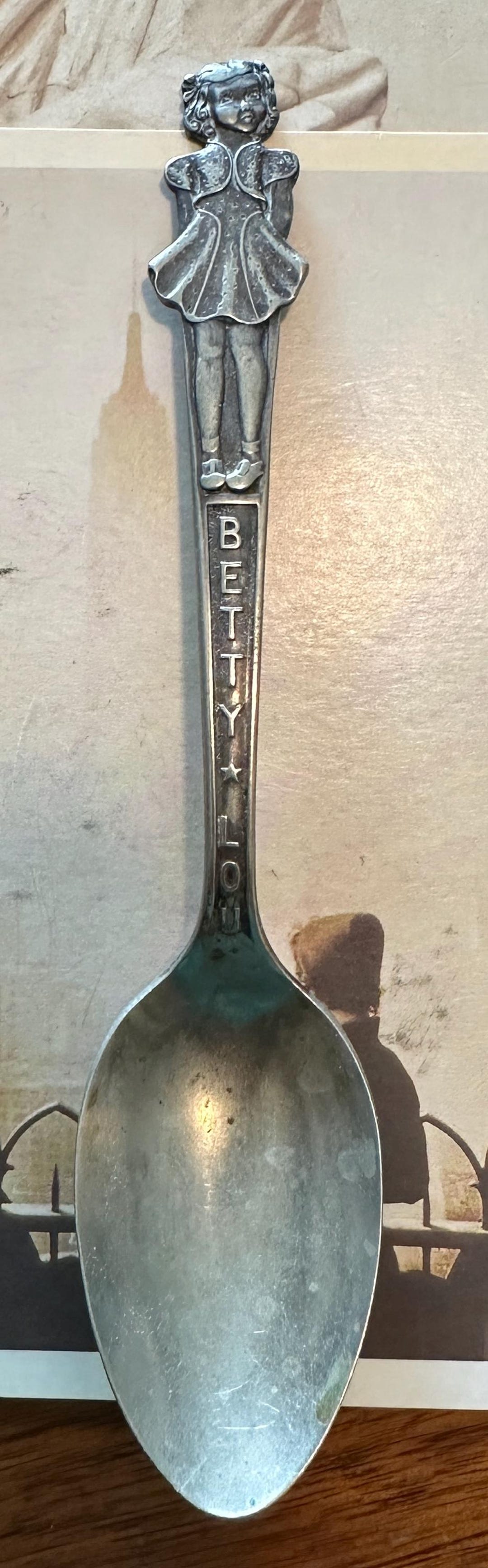 Vintage Silver Plate Spoon -- Betty Lou - Etsy