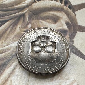 2016 Kennedy Half Dollar Repousse Coin -- Skull - Etsy